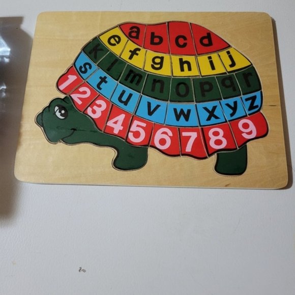 Regal Greetings and Gifts | Toys | Wooden Turtle Alphabet Puzzel New ...